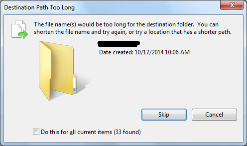 [Windows] Copy Long File Path Error, Internet Exporer - #AskMe